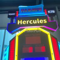 China Coin Operated Indoor Sports Hercules Hammer Master Strongman Arcade Game Machine for sale