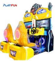 China Playfun 32-inch Twin-player Coin-operated Racing Simulation Driving Game Machine for sale