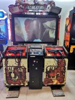 China Indoor Entertainment Coin Operated 55 Inch Razing Storm Shooting Game Machine for sale