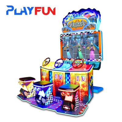 China New Design Nitro Speed Coin-Operated Indoor Game Amusement Racing Game Machine Video Game Equipment with 4 Seat for sale