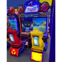 China Playfun 2 Players Video Arcade Racing Games Crazy Drone 55 Inch Screen Simulator Cars Driving Game Machine for sale
