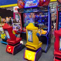 China Playfun 2 Players Video Arcade Racing Games Crazy Drone 55 Inch Screen Simulator Cars Driving Game Machine for sale