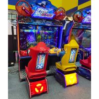 China Playfun 2 Players Video Arcade Racing Games Crazy Drone 55 Inch Screen Simulator Cars Driving Game Machine for sale