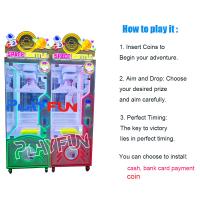China Playfun New 60 Clips  Coin  Operated Vending  Clip Wheel  Lucky Clips Space Shuttle Prize Games Machine for sale