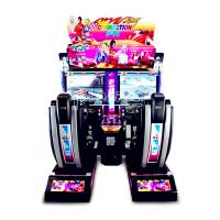 China Coin Operated Simulator 32'' Screen Twins Outrun Arcade Racing Car Game Machine for sale