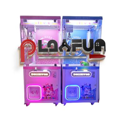 China New Product Cartoon Design Pattern Doll Machine Arcade Toys Plush Coin Operated Games Claw Crane Machine for sale