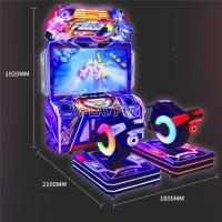China PlayFun Hot Sales Motion 2 Player Small Kids Racing Motor Video Game Coin Operated Commerce Race Car Arcade Game for sale