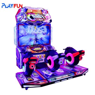 China Coin Operated 3 Players Motorcycle Kids Video Game Machine Racing Simulator  Motion Moto Arcade  Machine for sale
