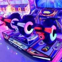 China Coin Operated 3 Players Motorcycle Kids Video Game Machine Racing Simulator  Motion Moto Arcade  Machine for sale
