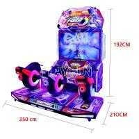 China Coin Operated 3 Players Motorcycle Kids Video Game Machine Racing Simulator  Motion Moto Arcade  Machine for sale