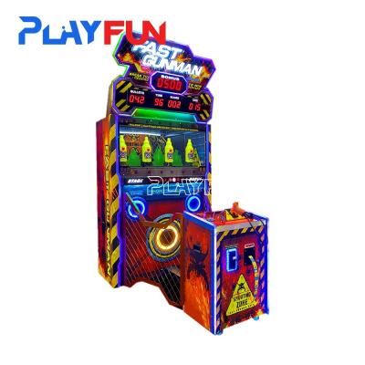 China Hot Sale Playfun Fast Gunman Shooting Arcade Game Indoor Amusement Coin Operated Shoot Gun Shooting Games Machine for Kids for sale