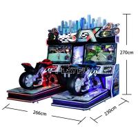 China Playfun Coin Operated Super Dx Motion Motorcycle Racing Dynamic Simulation Moto Racing Car Game Machine for sale