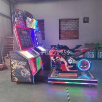 China Playfun Coin Operated Super Dx Motion Motorcycle Racing Dynamic Simulation Moto Racing Car Game Machine for sale