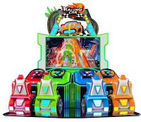 China PlayFun Coin Operated Ticket Redemption Amusement Park Simulator Machine Racing Car Video Arcade Games Machine for Kids for sale