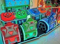 China PlayFun Coin Operated Ticket Redemption Amusement Park Simulator Machine Racing Car Video Arcade Games Machine for Kids for sale