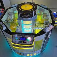 China New Design Coin Operated 4 Players Standing Doll Claw Machines Children Toy Soft Toys Key Ring Crane Claw Machine for sale
