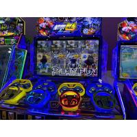 China Playfun Wholesale Arcade Kids Coin Operated Machine Car Racing Kids Redemption Ticket Game 4p Speed Racing Car Game Machine for sale