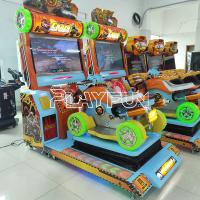 China Playfun HD Indoor Sport Amusement Coin Operated Arcade Crazy Four Wheeler Car Moto Motorbike Simulator Racing Game Machine for sale