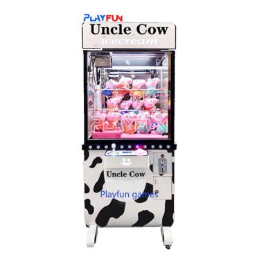China Coin Operated Entertainment Center Claw Uncle Cow Crane Prize Gift Game Machine for Sale for sale