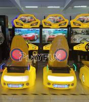 China Playfun Coin Operated Arcade Game 42 Inch LCD Outrun  Driving Simulator Arcade Games Luxury Outrun Racing Game Machine for sale