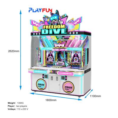 China Playfun 2025 New Amusement Park Prize Redemption Machine Marble Pusher Coin Operator Game Machine for Shopping Mall for sale