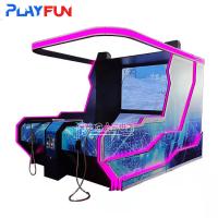 China PLAYFUN Most Selling Products Coin-operated Arcade 2 Players Big Screen Shooting Hunter  Simulation Machine for sale