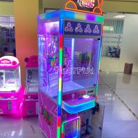 China Factory Customized Coin Operated Plush Toys Claw Machine Mini Bear Pink Crane Catch Machine for Shopping Mall for sale