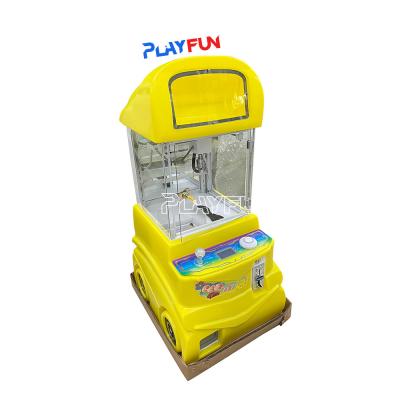 China Playfun Factory Wholesale Coin Operated Mini Car and Plush Toy Claw Machine Colorful Prize Vending Machine for sale