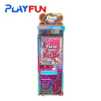 China Playfun Factory Direct Sales Arcade Coin Operated Game Fun Toys Mini  Teddy Bear  Crane Claw Machine Mini Prize Machine for sale