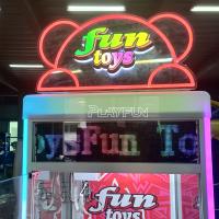 China Playfun Factory Direct Sales Arcade Coin Operated Game Fun Toys Mini  Teddy Bear  Crane Claw Machine Mini Prize Machine for sale