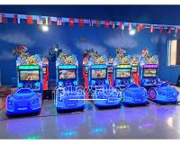China FEC Indoor Amusement Park Simulator New Design Kids Mini Happy Racing Arcade Video Car Game Machine Racing Cars Games for sale