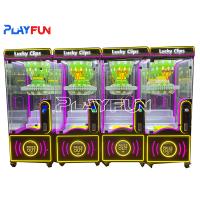China Playfun Coin Operated Indoor Amusement Arcade Wheel Lucky Clip Prize Vending Machine Lucky Clips with 60 Clips for sale