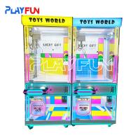 China Toys World Win Plush Toys Machines USA Market Business Dopamine Transparent Color  the Claw Crane Machine for Sales for sale
