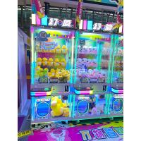 China Toys World Win Plush Toys Machines USA Market Business Dopamine Transparent Color  the Claw Crane Machine for Sales for sale