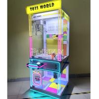 China Toys World Win Plush Toys Machines USA Market Business Dopamine Transparent Color  the Claw Crane Machine for Sales for sale