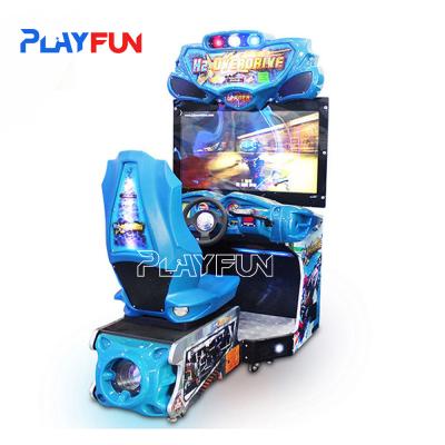 China Playfun Indoor Coin Operated H2 Over Drive  Video Racing Car Game Machines Simulator Arcade Driving Driver  Cars Gaming Machine for sale