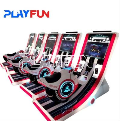 China PlayFun New Coin Operated Kids Phantom Motor Super Motor Racing Game Arcade Motorcycle Motorbike Racing Gaming Machine for sale