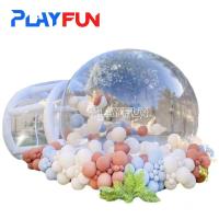 China Outdoor Camping Wedding Party Tent Transparent Dome Tent Pvc Globe Clear Party Inflatable Bubble Ballon House for sale