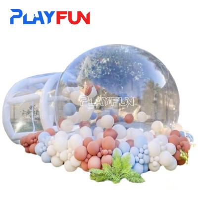 China Outdoor Camping Wedding Party Tent Transparent Dome Tent Pvc Globe Clear Party Inflatable Bubble Ballon House for sale