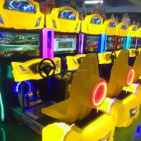 China PlayFun Coin Operated  Luxury 2 Seats Racing Car Arcade Game Machine Simulator Video Game Machine for sale