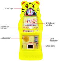 China Amusemment Park Coin Operated Children Cut Tiger Candy Gashapon Lollypop Capsule Toy Arcade Game Machine for Kids for sale