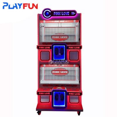 China Coin Operated Games Arcade Kids Game Transparent Glass Small 4 Players Mini Claw Crane Machine Prizes for sale