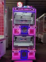 China Coin Operated Games Arcade Kids Game Transparent Glass Small 4 Players Mini Claw Crane Machine Prizes for sale