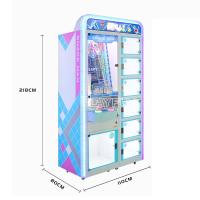 China Playfun New Design Snack Man Aracde Coin Operated Game 6 Gift Box Toy Present Vending Machine for Shopping Center for sale
