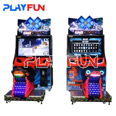 China Indoor Amusement Park Game Center Resort  Snocross Motorbike Moto  Snow  Coin   Racing Game Machine  Arcade  Video Simulator for sale
