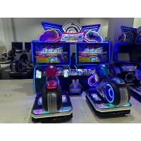 China Amusement Zone Coin Operated Moto 2player Kids Motorcycle Video Motorcycle Racing Simulator Arcade Game Machine for sale