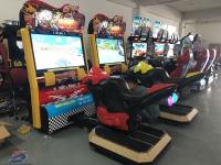 China Indoor Playground Commercial Game Park India   32 LED Maxx  TT Single  Twin  Bike  Driving   Machine  Car Racing Game Simulator for sale