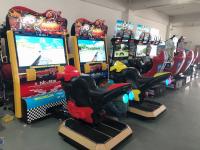 China Indoor Playground Commercial Game Park India   32 LED Maxx  TT Single  Twin  Bike  Driving   Machine  Car Racing Game Simulator for sale