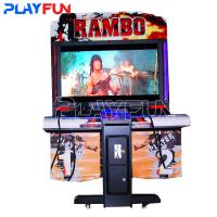 China Coin Operated Arcade 55 Inch LCD Rambo Gun Shooting Simulator Game Machine Rambo Arcade Machine for sale