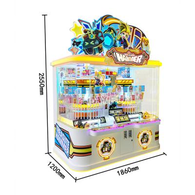 China PlayFun Hot Selling High Quality Hammer Treasure Coin Operated Prize Gift Vending Clamp Game Machine for Shopping Mall for sale